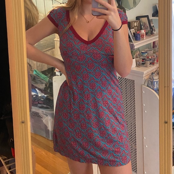 Cosabella | Dresses | Cosabella Blue And Raspberry Dress | Poshmark